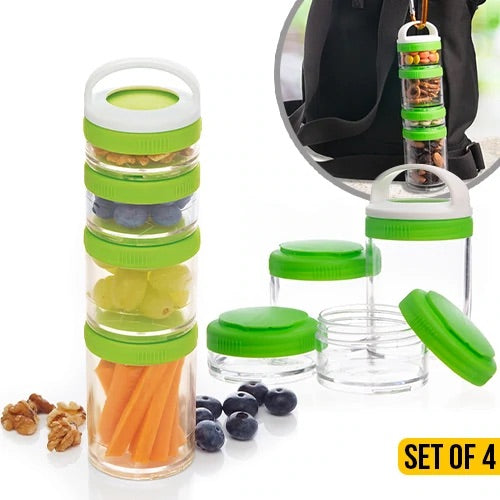 Stackable Snack Containers Set of 4 – Workingdeals