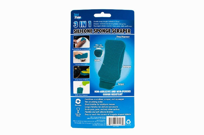 3 in 1 Silicone Sponge Scraper – Workingdeals